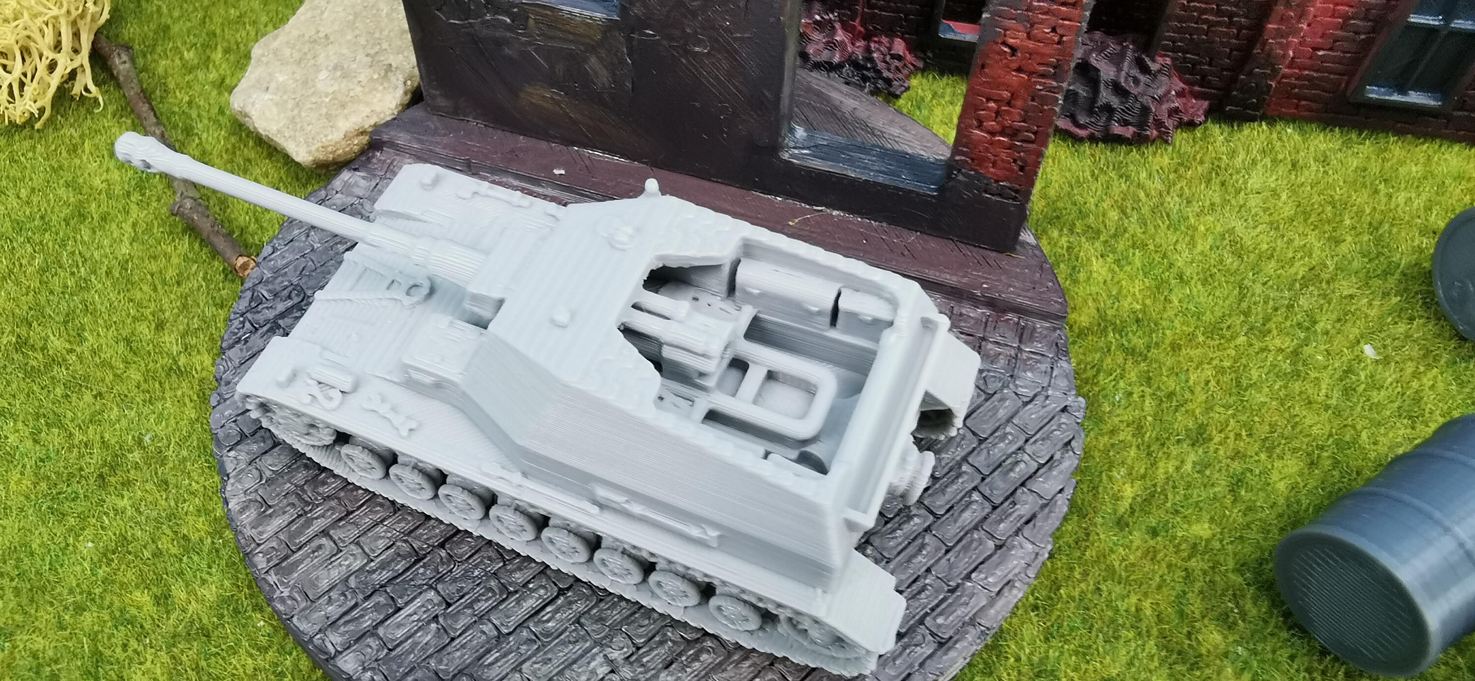 Selbstfahrlafette IV A "Dicker Max" Panzer Militär unlackiert 3D Druck ...