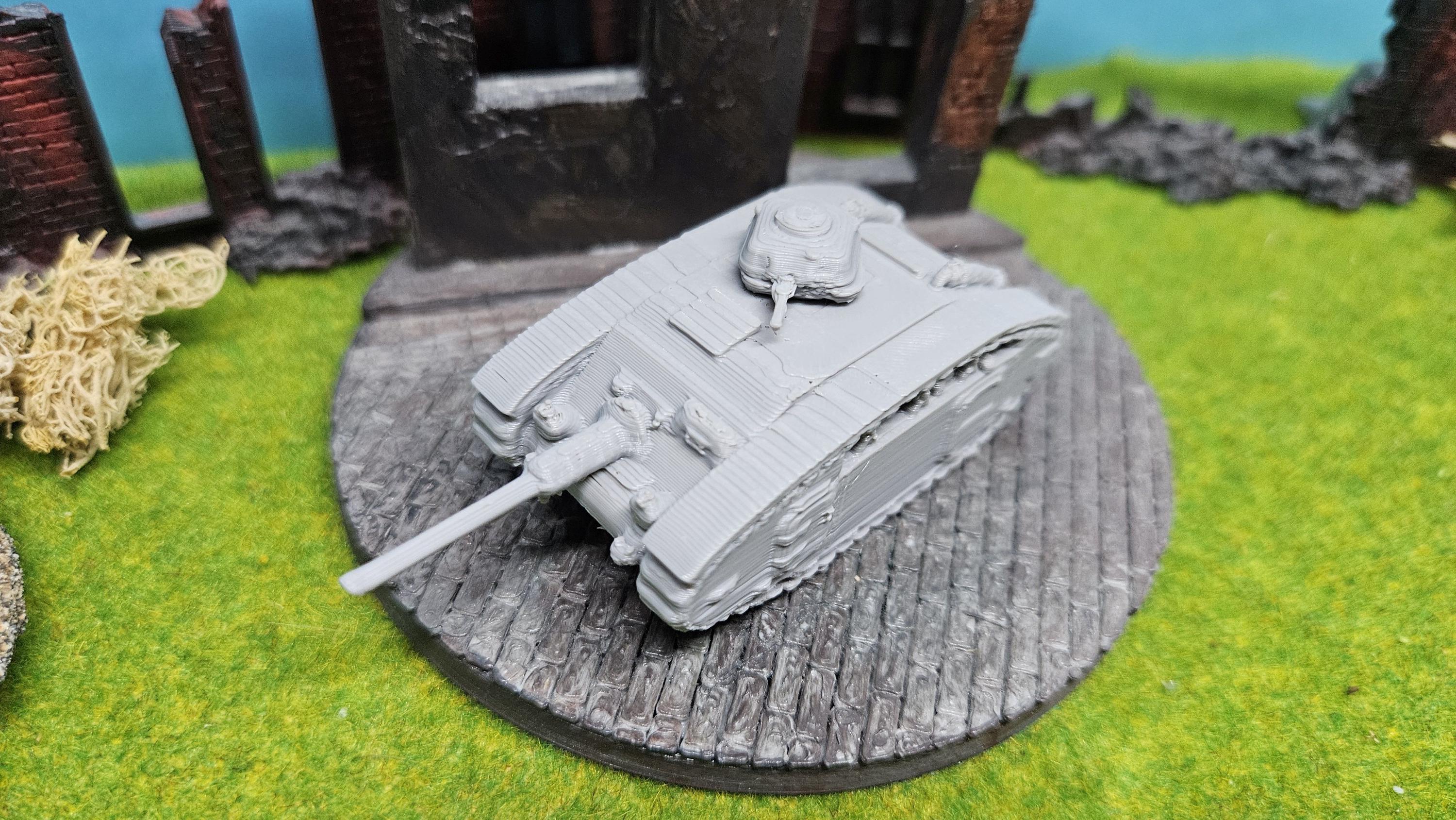 ARL V39 (V939 40) French Prototype Tank as a Model Kit | 28 Mm / 20 Mm ...