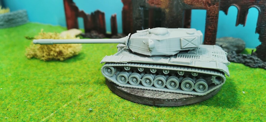 T110E5 Heavy US Tank Prototype Unpainted 3D Print Model Kit in Scale 1/ ...