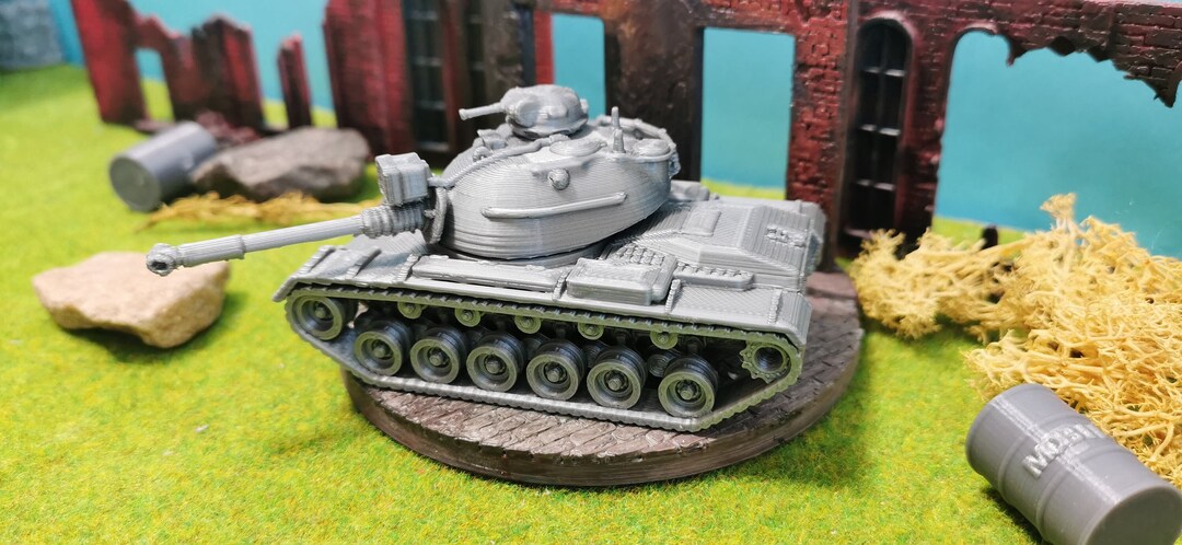M48A3 "patton" Medium US Tank Military Unpainted 3D Print Model Kit WOT ...