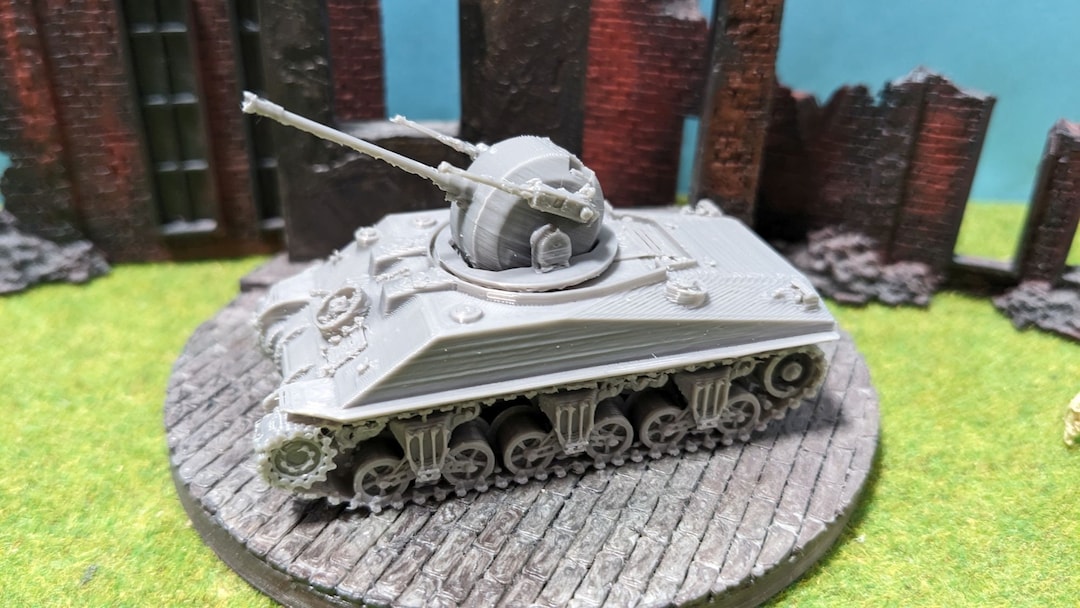 T52 Sherman "weird Turret" Anti-aircraft Tank Model US Army WW2 | 28 Mm ...