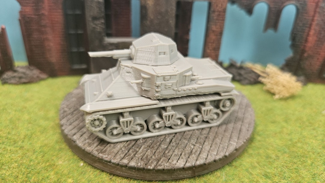 M2 Medium US Tank Military Unpainted 3D Print Model Kit WOT in Scale 1/ ...