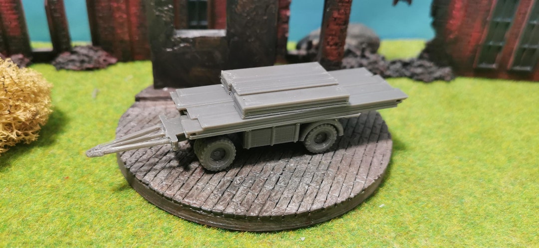 German Ramp Car PF-12 b-bridge Device WW2 Germany 1938 in Scale 1/87 1/ ...