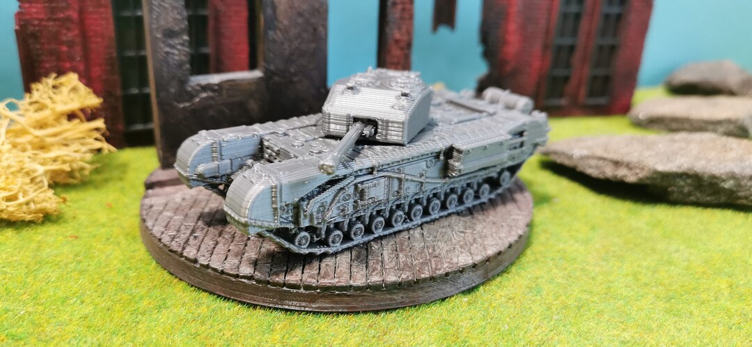 Churchill IV Applique Armor With 75mm Cannon WW2 UK Tank Model Kit 28 ...