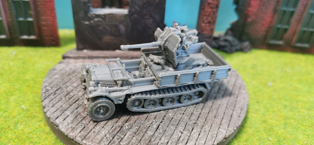 Sd.kfz. 10 Half-track With Flak as a Model | 28 Mm / 20 Mm / 15 Mm for ...