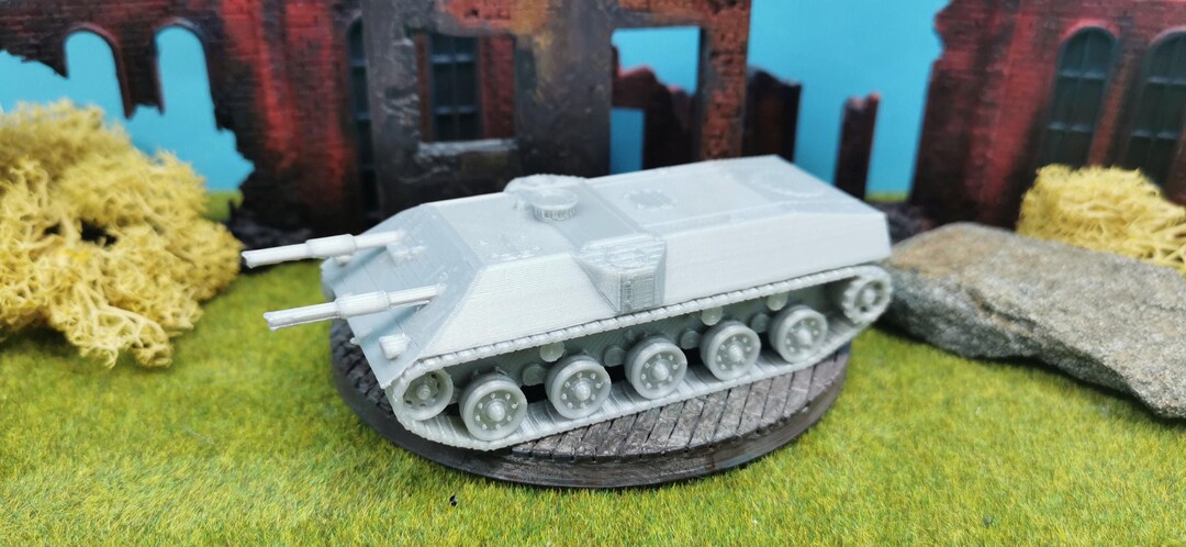 Test Vehicle VT-01 Double-barreled Casemate Tank Prototype Tank 3D ...