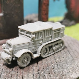 UNIC P107 Pioneer Tractor closed Half Track Vehicle Kit 28 Mm / 20 Mm ...
