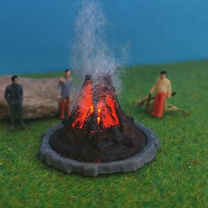 Easter Fire Campfire XXL With 2 Leds Including Flickering Fire Effect ...