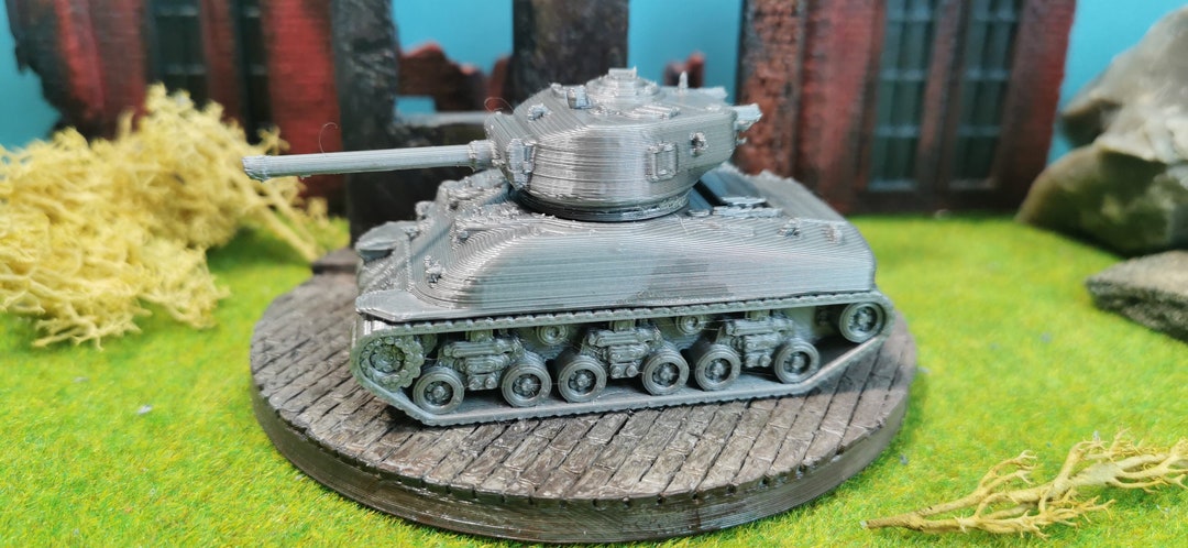 Sherman M4A1 (76) W HVSS US Tank WW2 Normandy as a Model Kit | 28 Mm ...