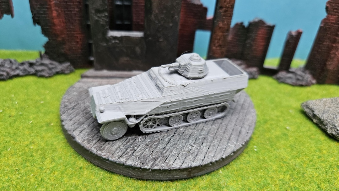 Sd.kfz.251 With French R35 Turret Half-track Vehicle Germany Model Kit ...