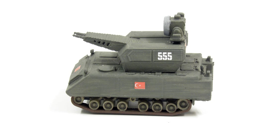 Korkut Turkish Anti-aircraft System Tank Model Kit | 28 Mm / 20 Mm / 15 ...
