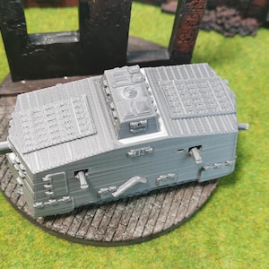 German AV-7 Tank WW1 Germany World War 1 Model Kit 28 Mm / 20 Mm / 15 ...