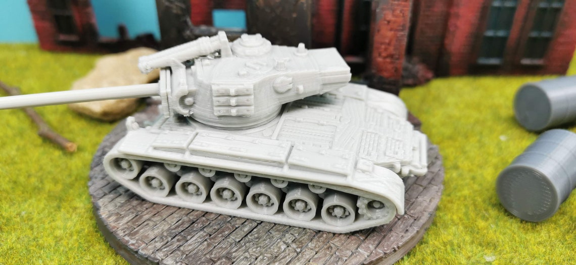 Super Pershing T26E4 Tank Military Unpainted 3D Print US Tank | Etsy