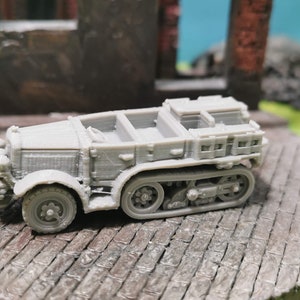UNIC P107 Artillery Tractor Half Track Vehicle France Kit 28 Mm / 20 Mm ...