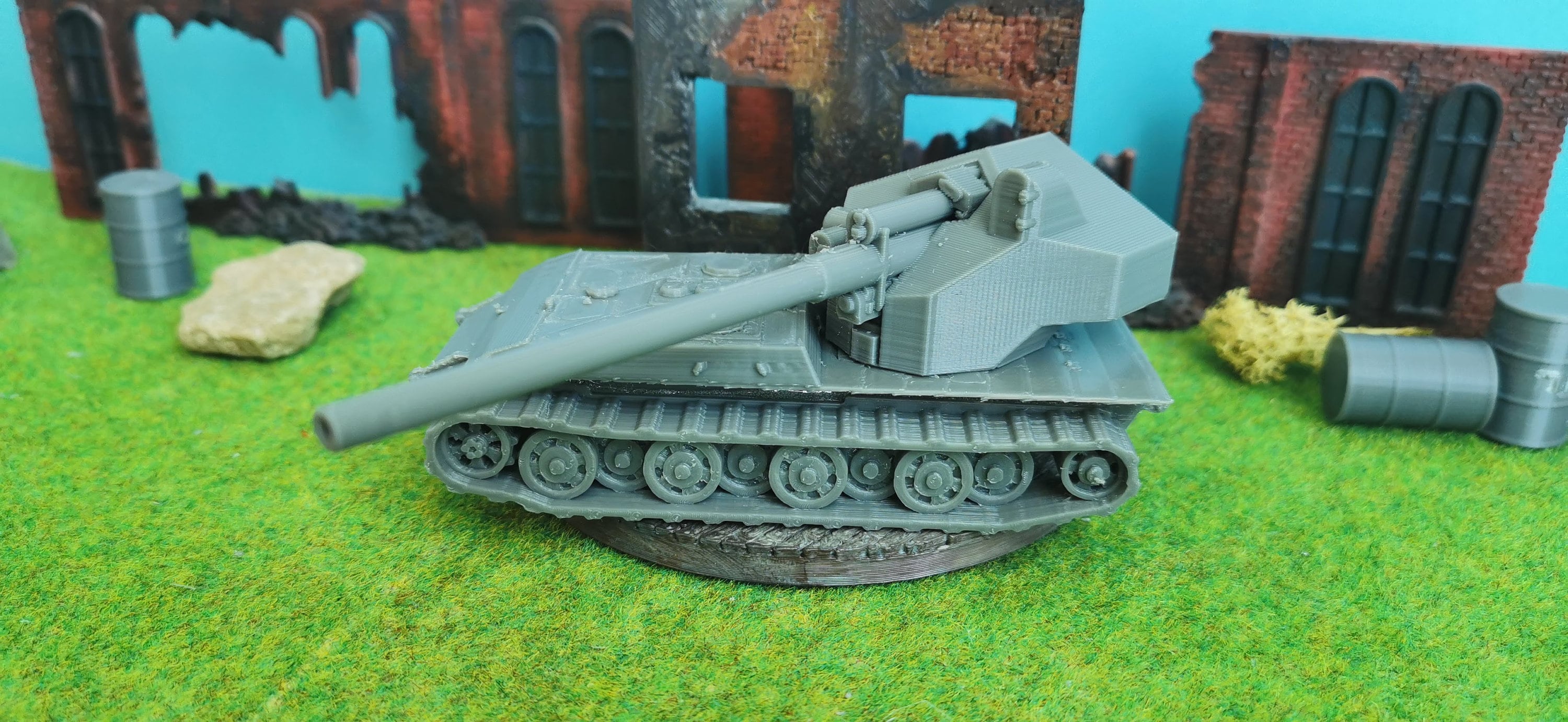Weapon Carrier on E-100 German WW2 Prototype Tank Destroyer as a Kit ...