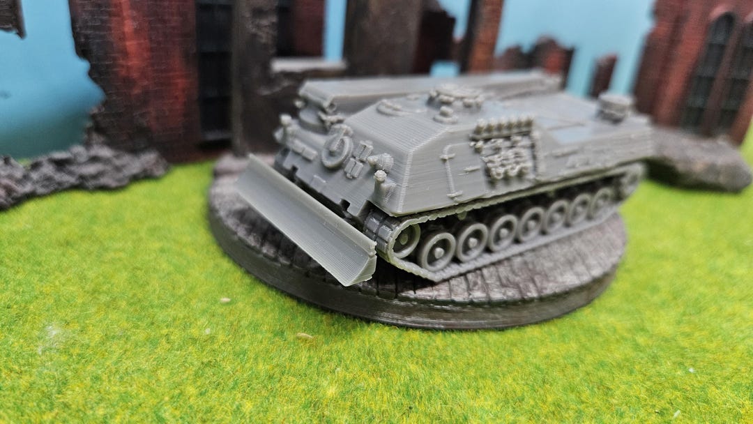 Bergepanzer 2 "bpz-2" German ARV BRD Germany 1990 Military Unpainted 3D ...