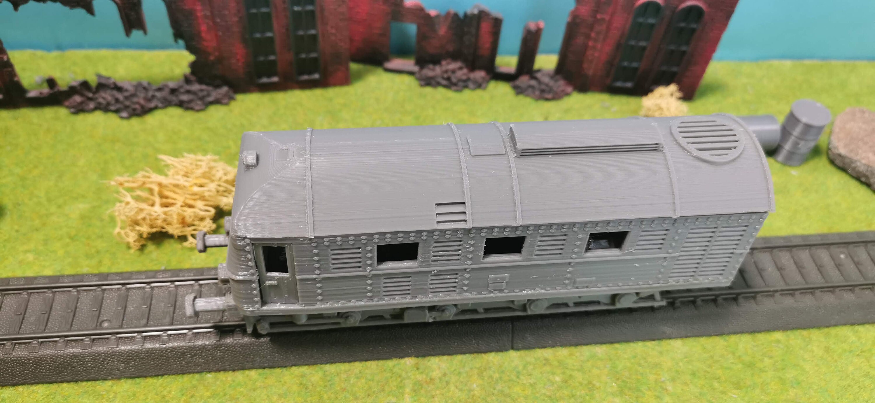 German WW2 Diesel Locomotive D311 Axis Powers Train Heavy Loco Model ...