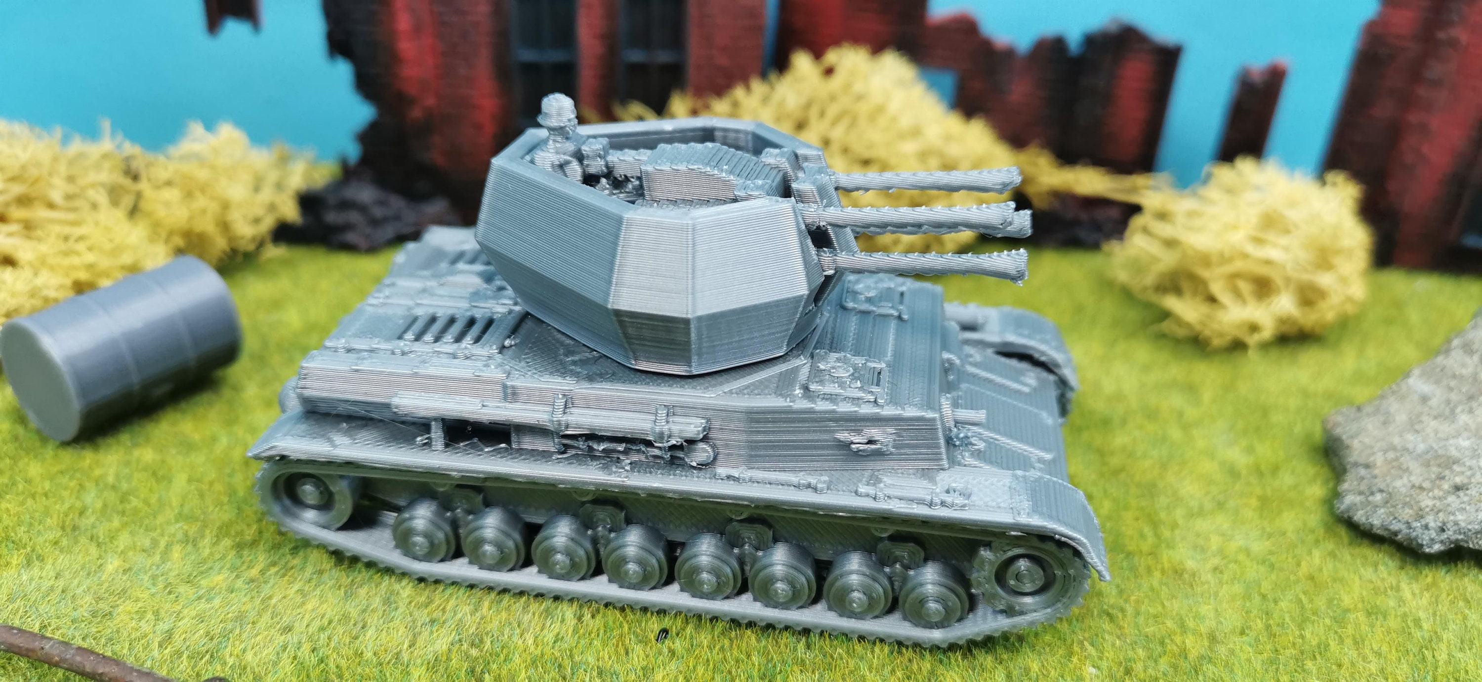 Flakpanzer IV "wirbelwind" Tank Model Kit / Unpainted | 28 Mm / 20 Mm ...