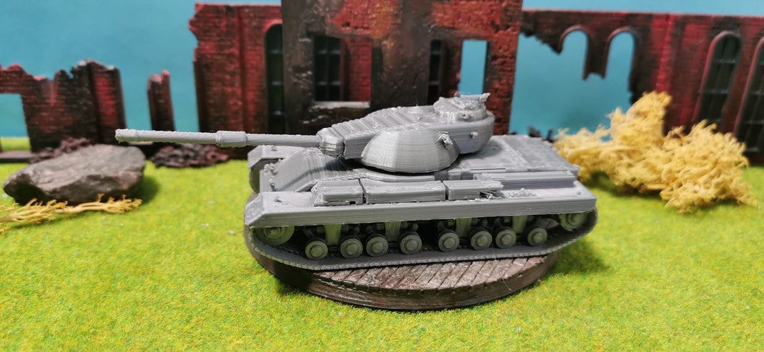 Conqueror FV214 British Heavy Prototype Tank as a Model Kit 28mm/20mm ...