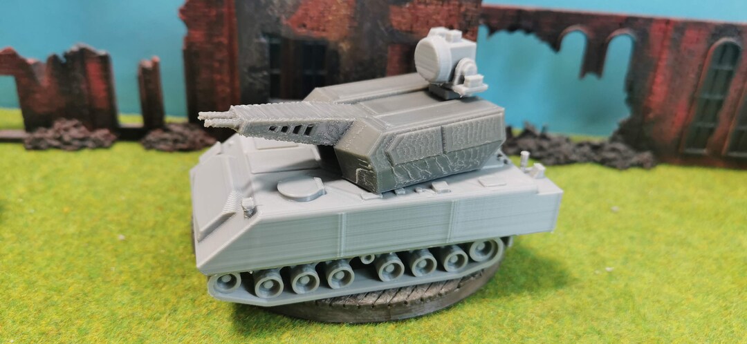 Korkut Turkish Anti-aircraft System Tank as Model Kit 28 Mm / 20 Mm ...