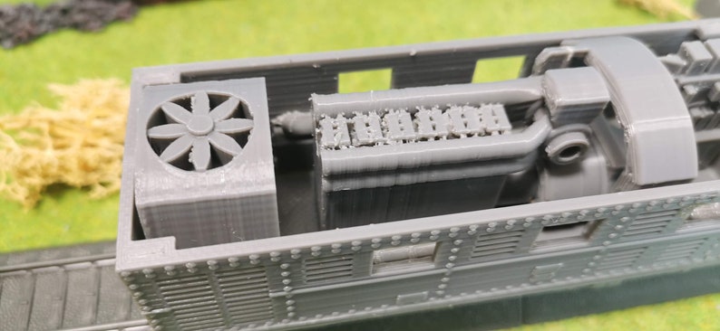 German WW2 Diesel Locomotive D311 Axis Powers Train Heavy Loco Model ...