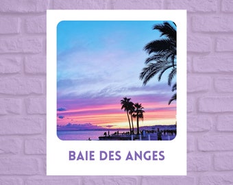 French Riviera Postcard - Etsy