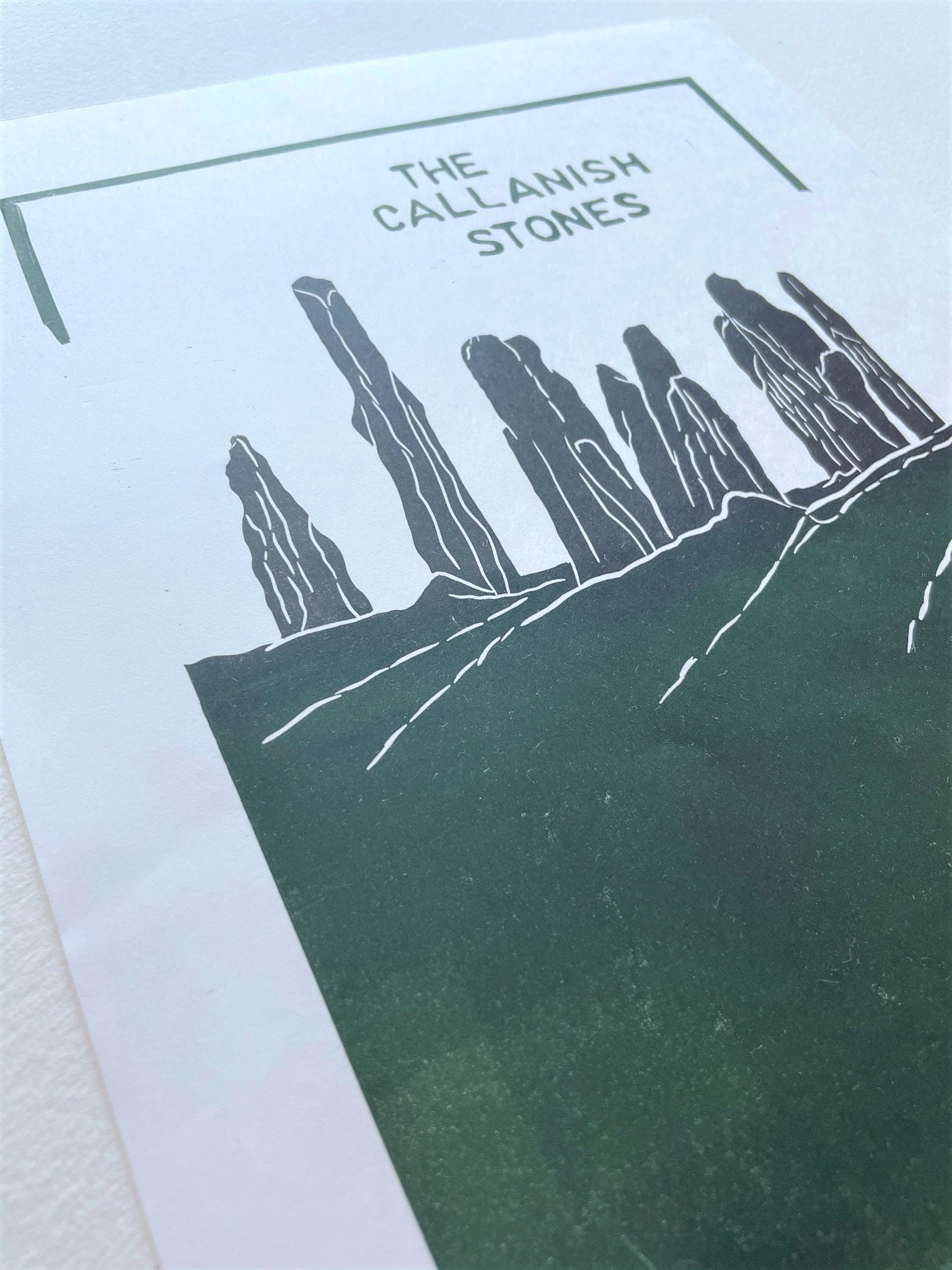 The Callanish Stones | Original Lino Print | Linocut | Standing Stones ...