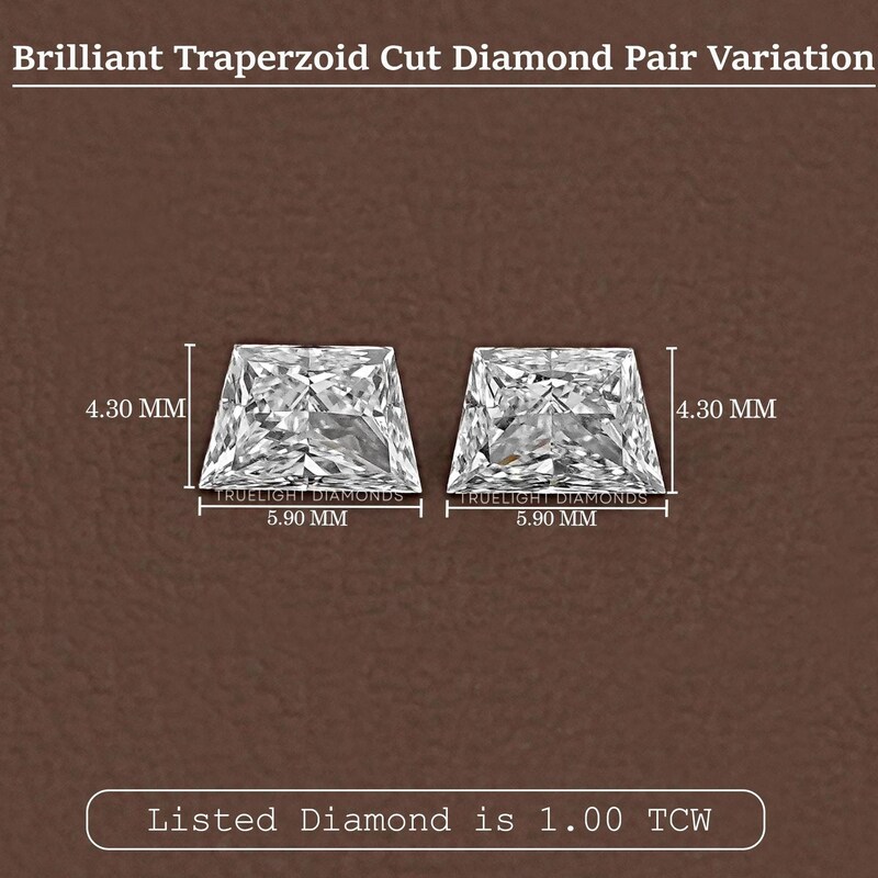 Brilliant Cut Trapezoid - Etsy UK