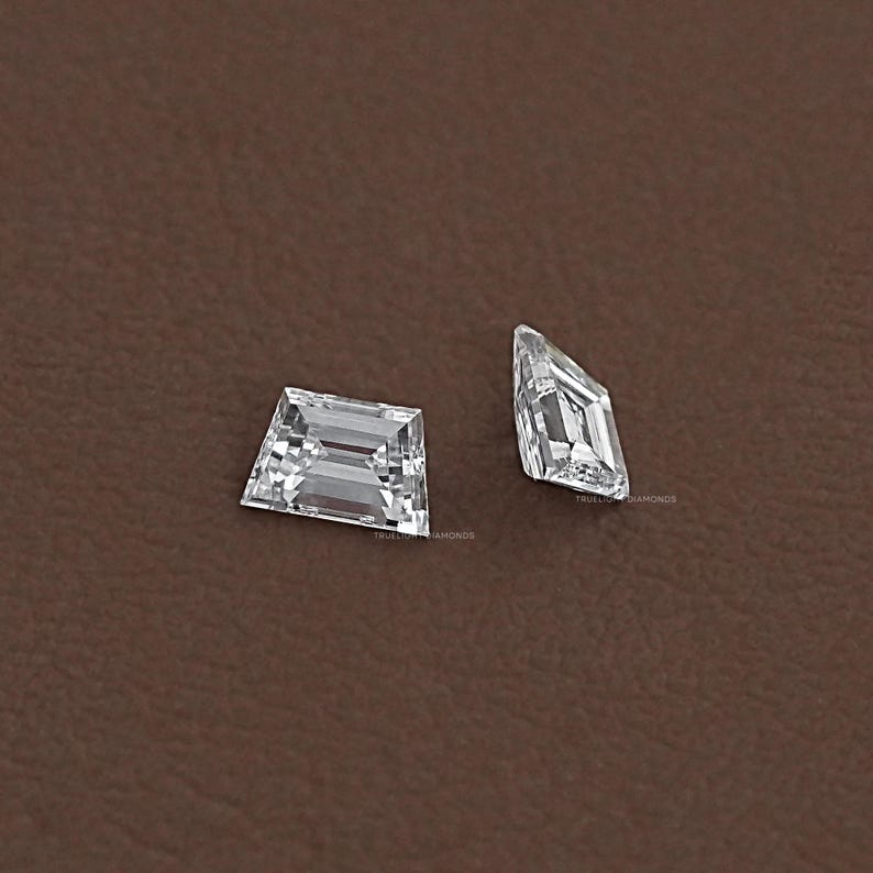 Trapezoid Step Cut Lab Diamond for Engagement Ring / 0.25 2.00 TCW Pair ...