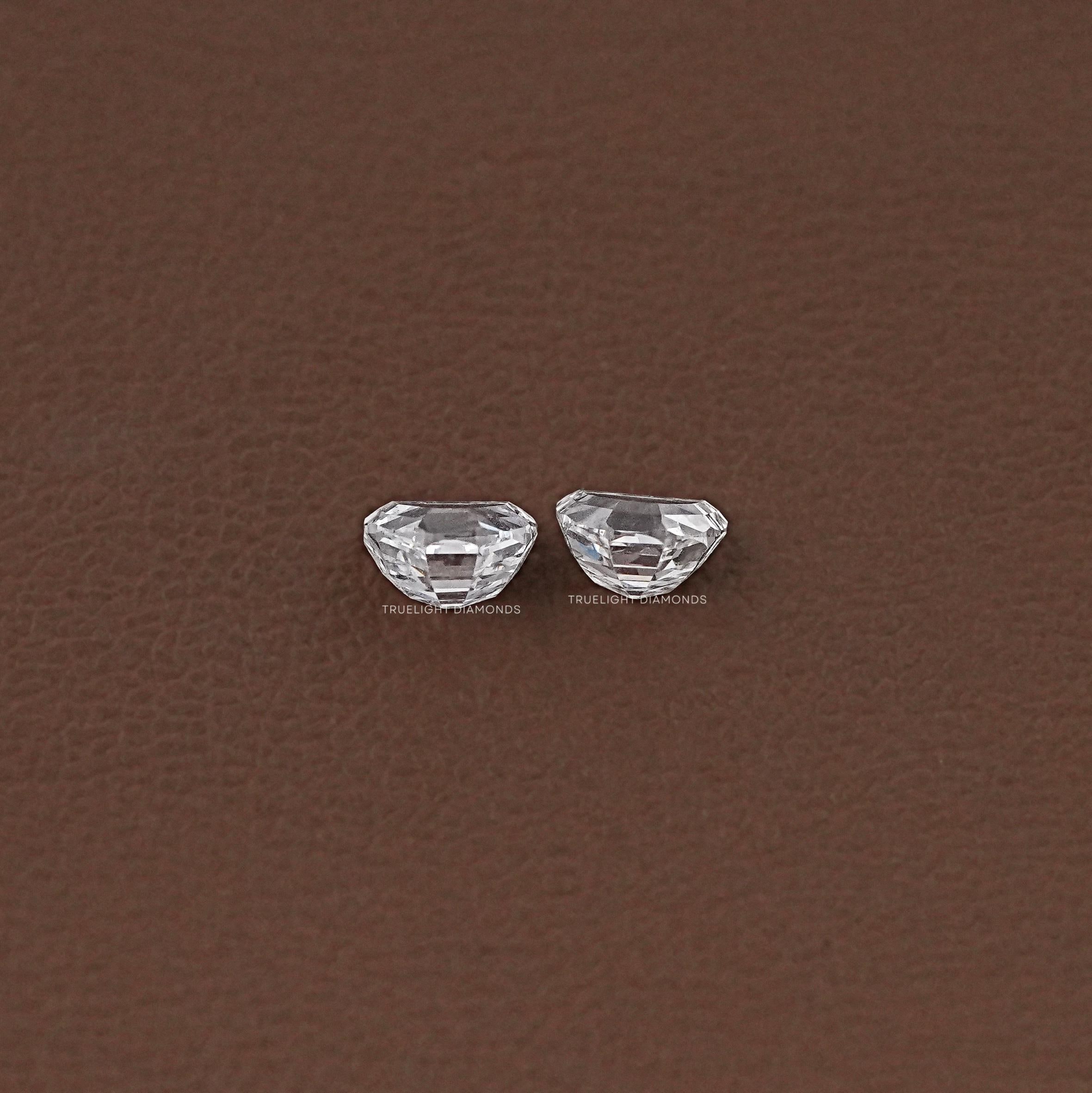 0.25 to 2.00 TCW Step Cut Half Moon Diamond / Step Cut Pair Loose ...