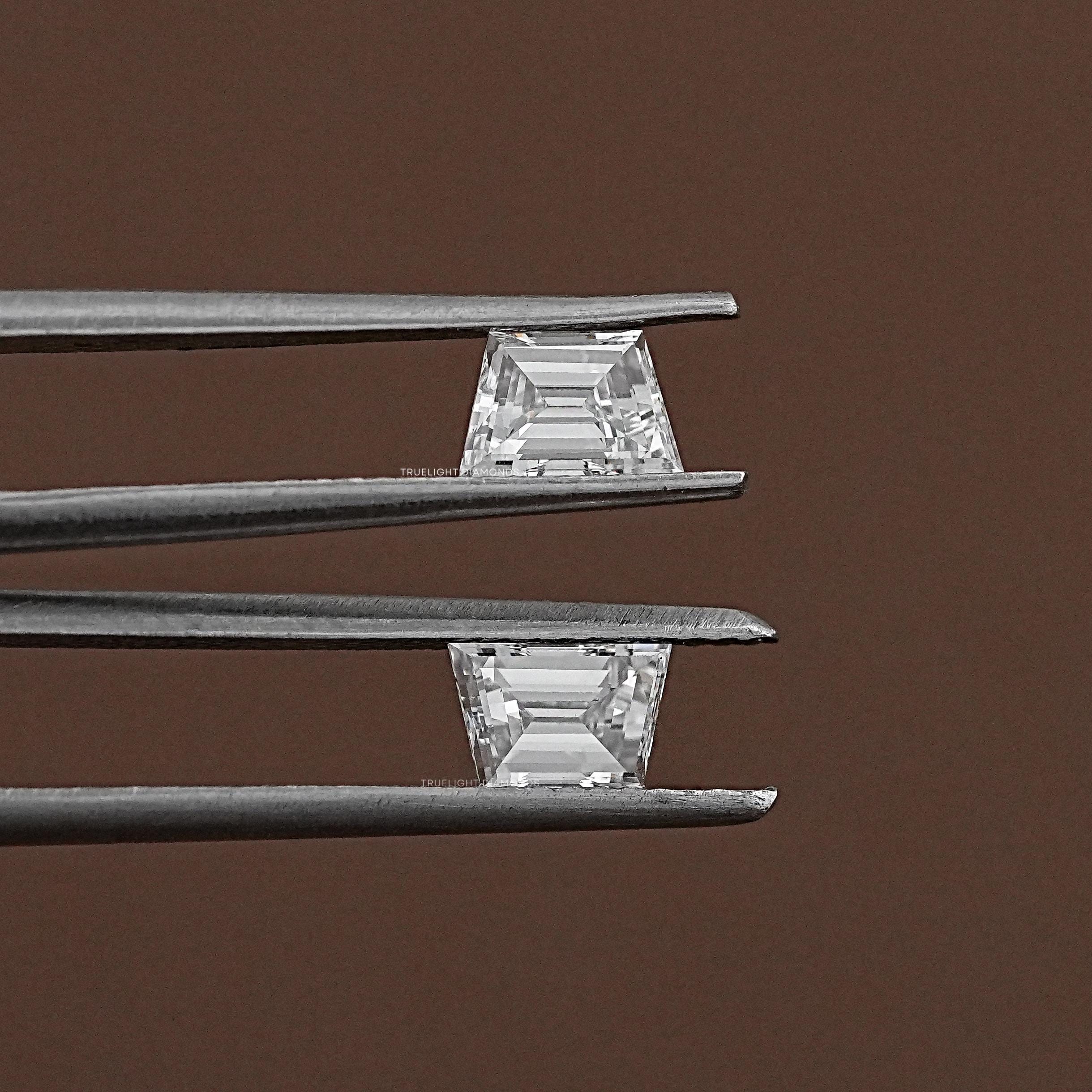 Trapezoid Step Cut Lab Diamond for Engagement Ring / 0.25 - 2.00 TCW ...