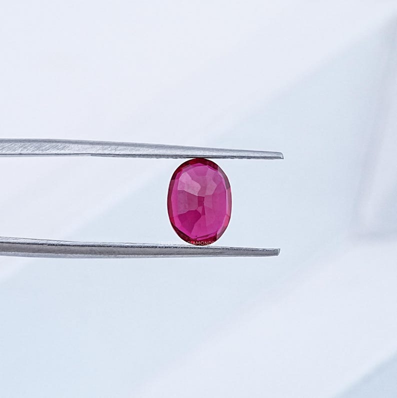Pigeon Blood Ruby Loose Gemstone / Oval Cut July Birthstone Loose Stone ...