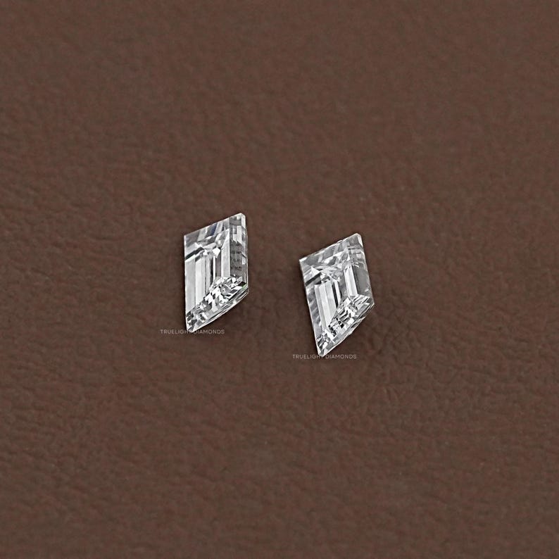 Trapezoid Step Cut Lab Diamond for Engagement Ring / 0.25 2.00 TCW Pair ...