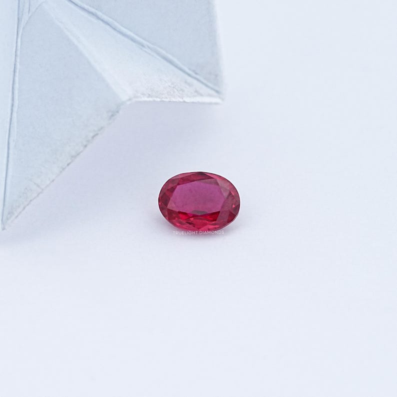 Pigeon Blood Ruby Loose Gemstone / Oval Cut July Birthstone Loose Stone ...
