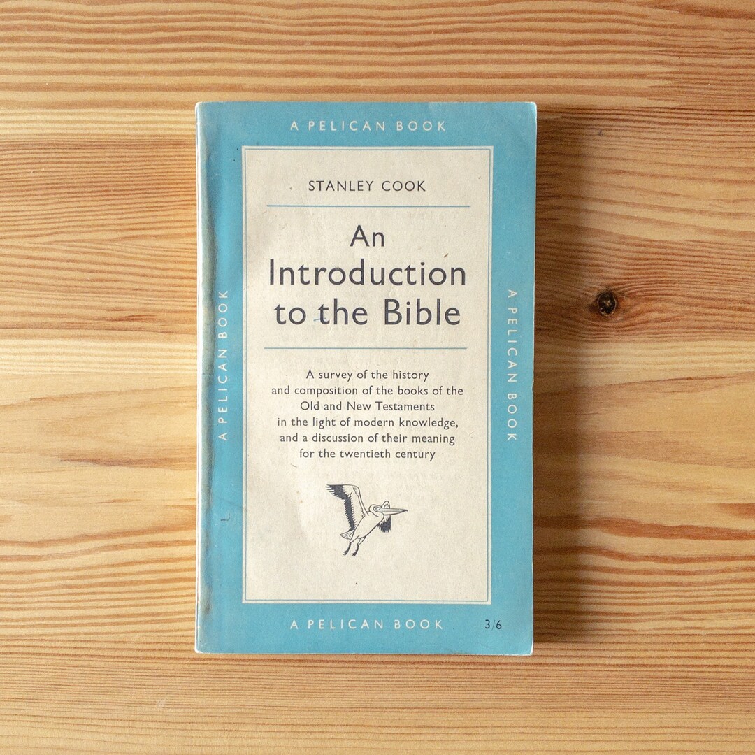 An Introduction to the Bible - Stanley Cook - Pelican Book Paperback - Etsy