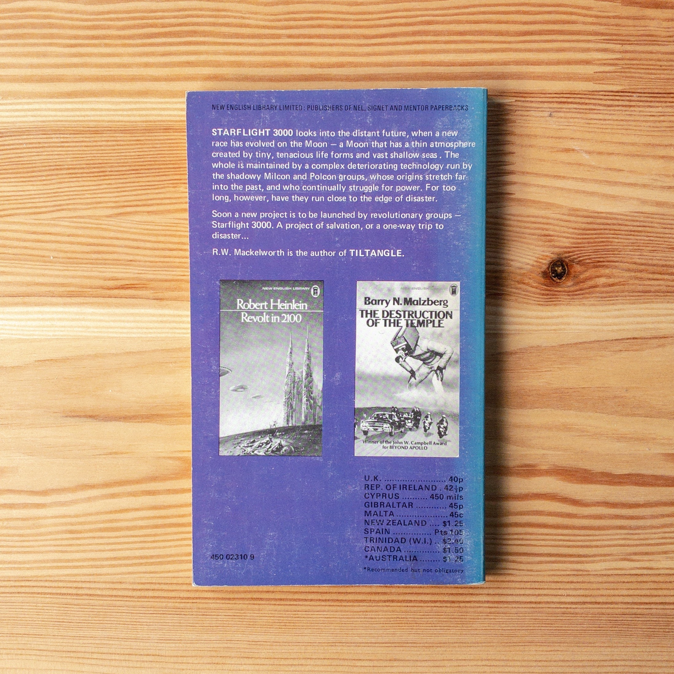 Starflight 3000 R.W. Mackelworth New English Library Science Fiction ...