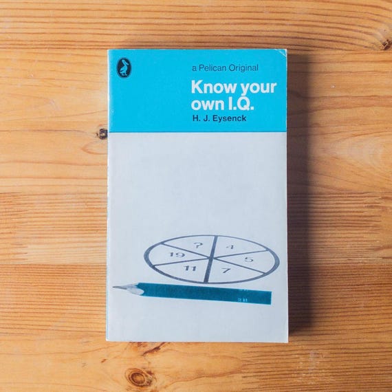 The Average Know Your Own I.Q. Book By Hans Jürgen Eysenck Iq Puzzler Pro