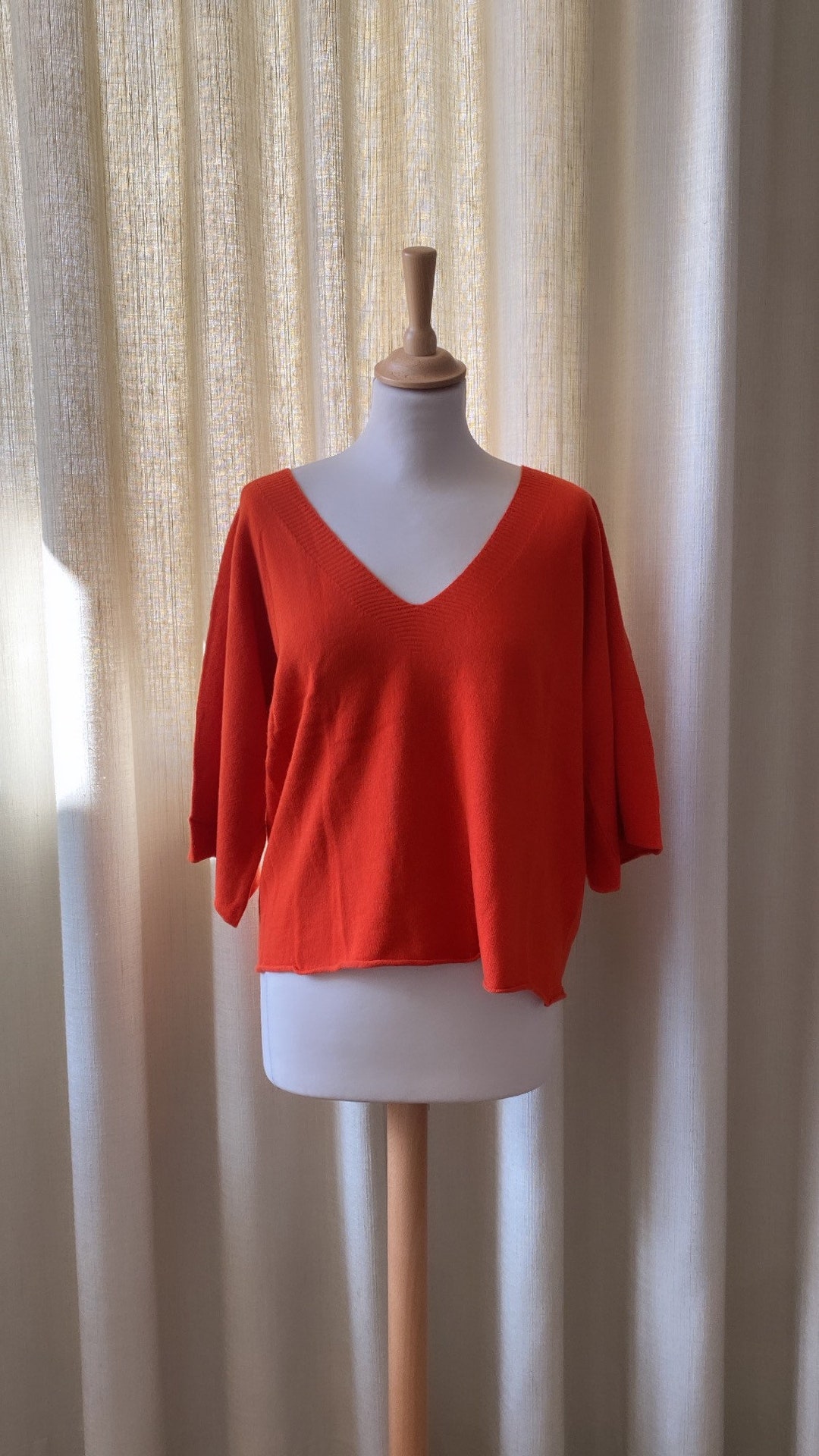 Orange Cashmere and Angora Sweater, New With Tags. - Etsy