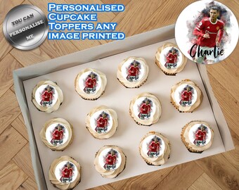 Manchester United Cupcake Topper - Etsy UK