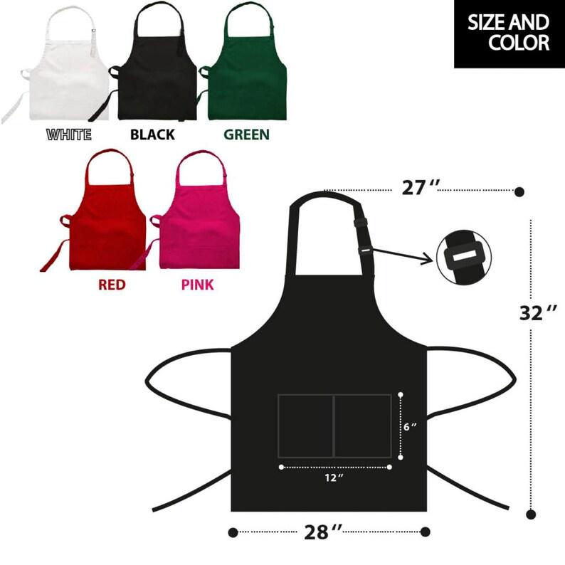 Custom Logo Personalized Apron With Pockets Custom Text Apron Baking ...