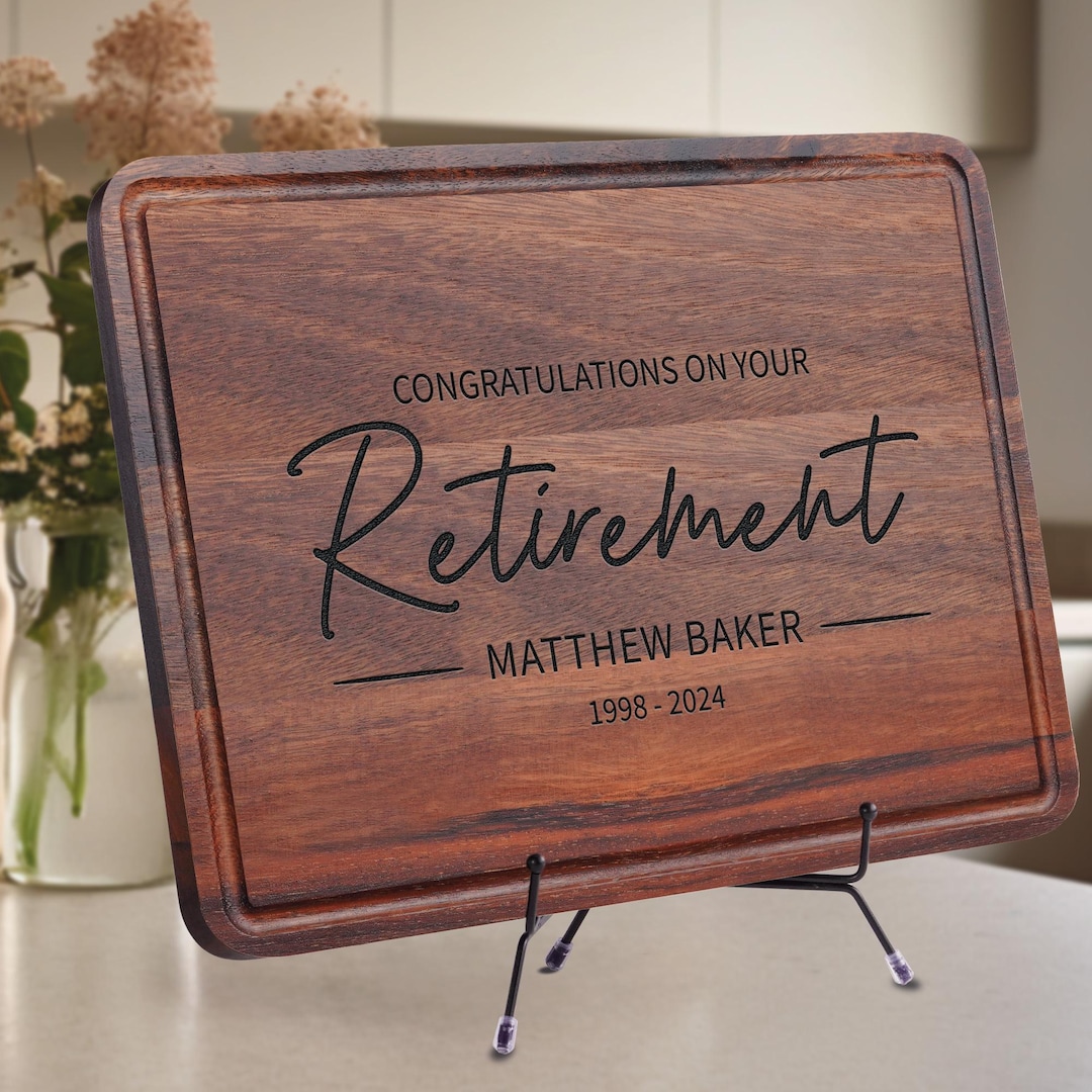 Retirement Cutting Board, Retirement Gift, Personalized Cutting Board ...