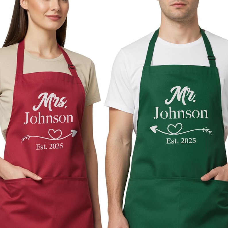 Custom Matching Aprons for Thanksgiving , Personalized Apron for ...