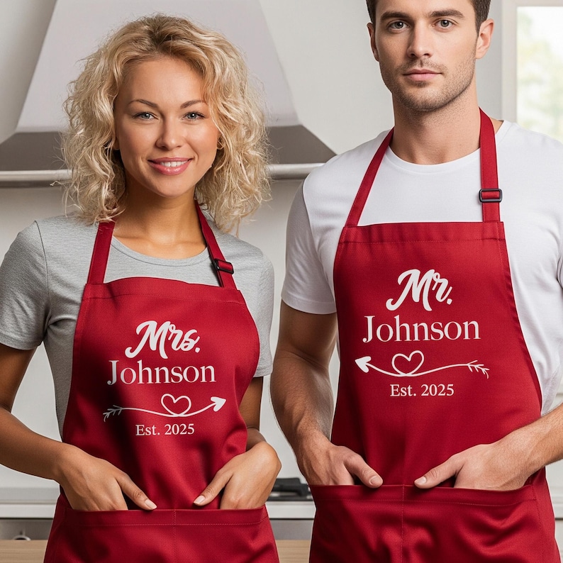 Custom Matching Aprons for Thanksgiving , Personalized Apron for ...