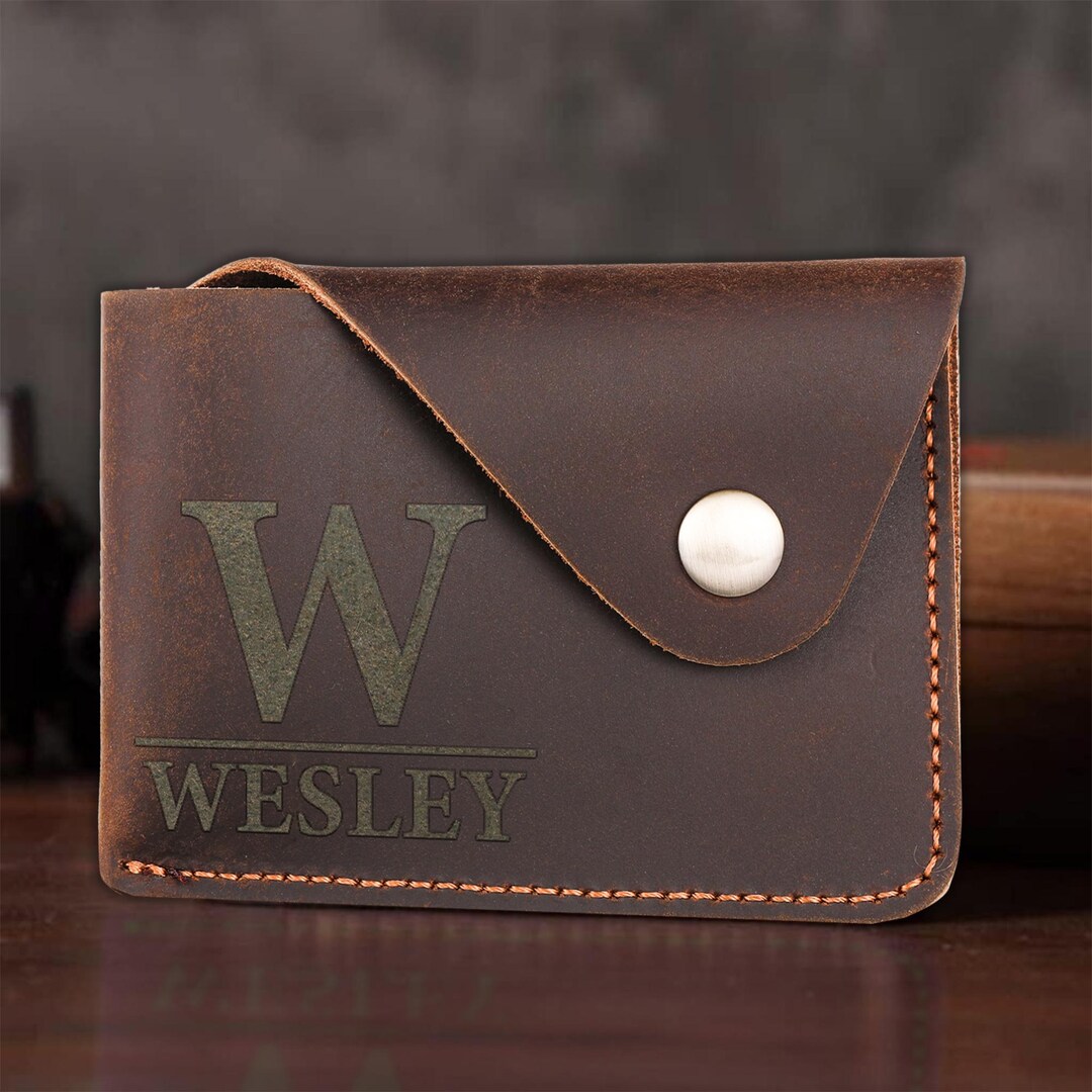 Personalized Name Leather Graduation Slim Wallet, Graduation Gift,2025 ...