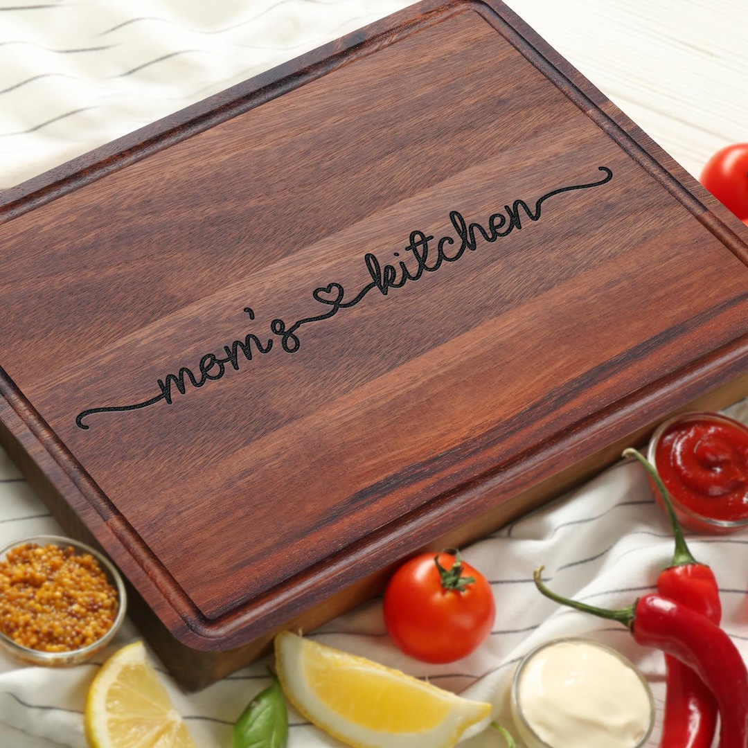 Cutting Board for Mom Grandma, Mom's Kitchen Charcuterie Board ...