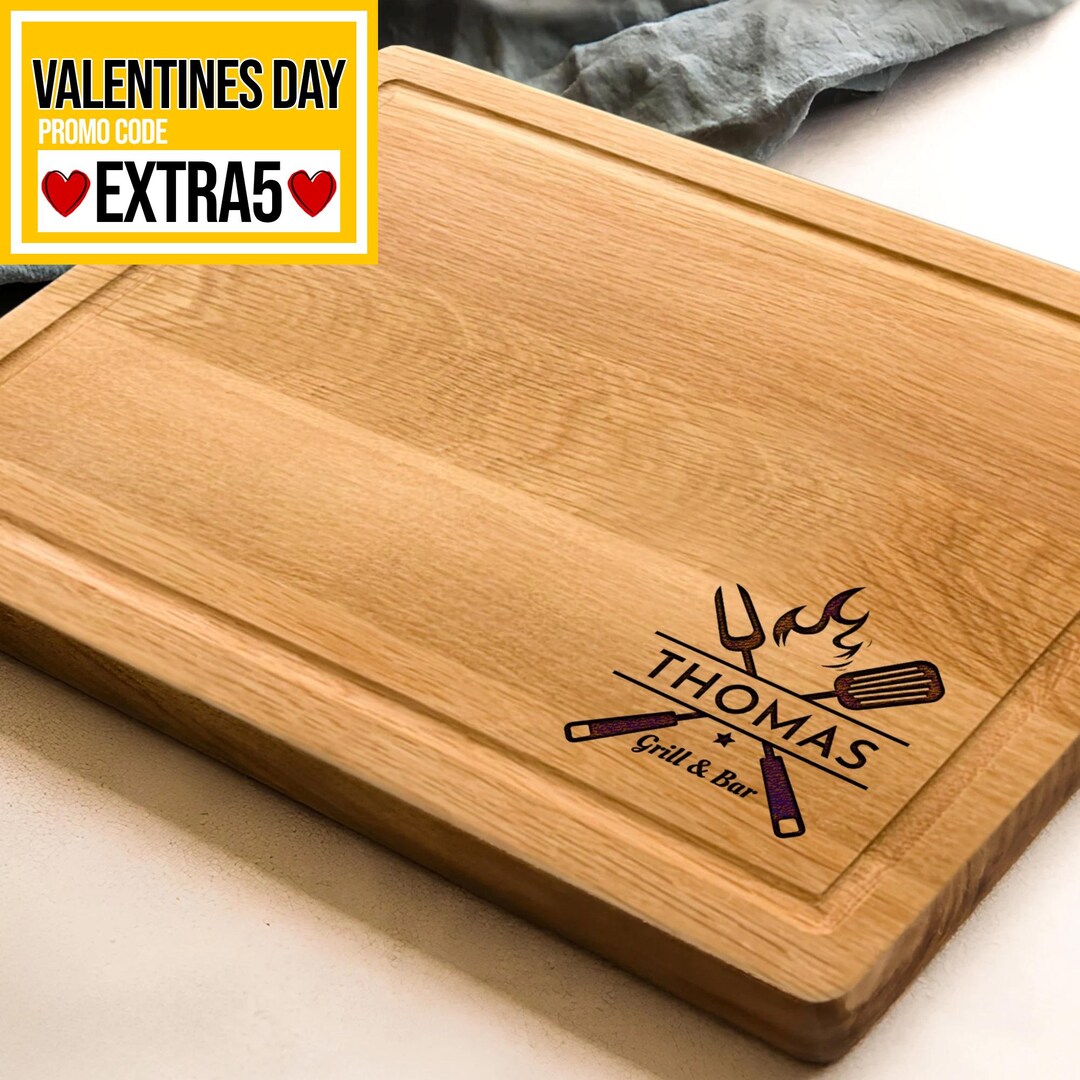 Customized Cutting Board for Chef, Chef's Gift, Personalized Grilling ...