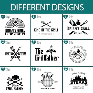 King of the Grill Cutting Board for Dad Griller, Personalized Father's ...