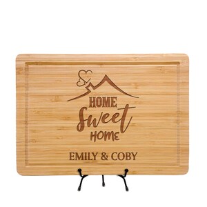 Custom Home Sweet Home Cutting Board, Personalized Cutting Board for ...