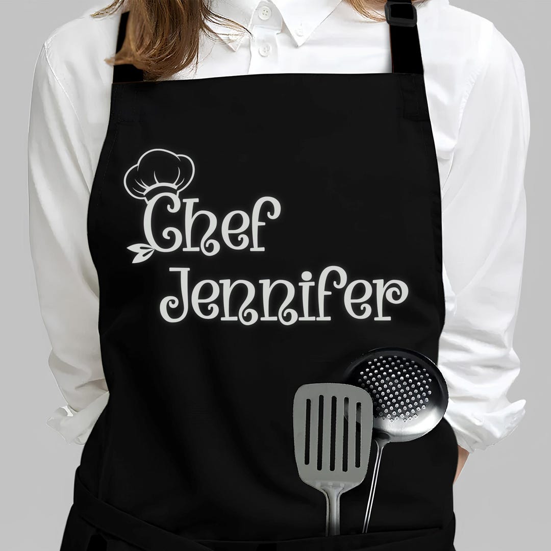 Personalized Chef Apron, Custom Kitchen Apron for Women Men ...