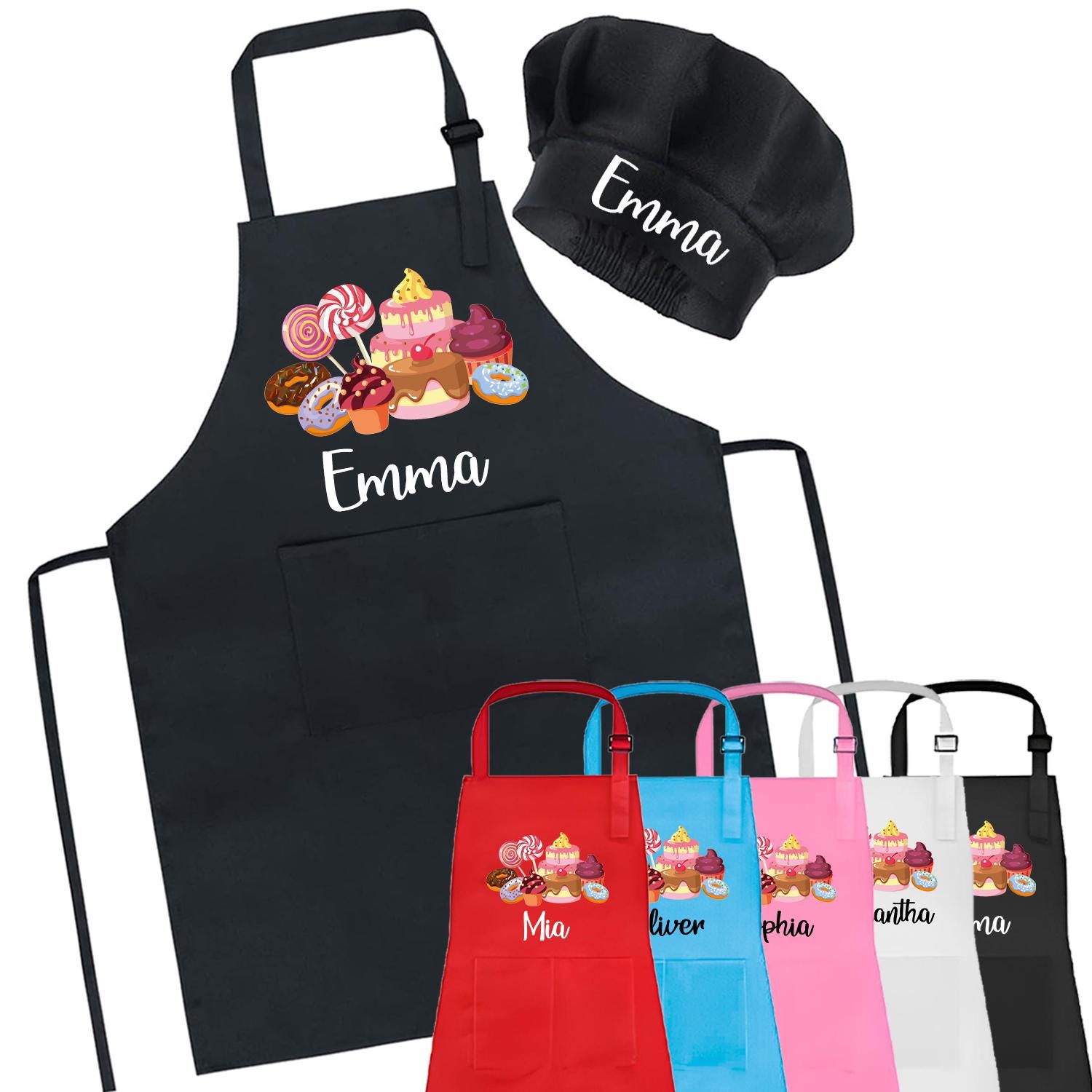Personalized Kids Apron, Toddler Apron, Customized Apron, Little Chef ...